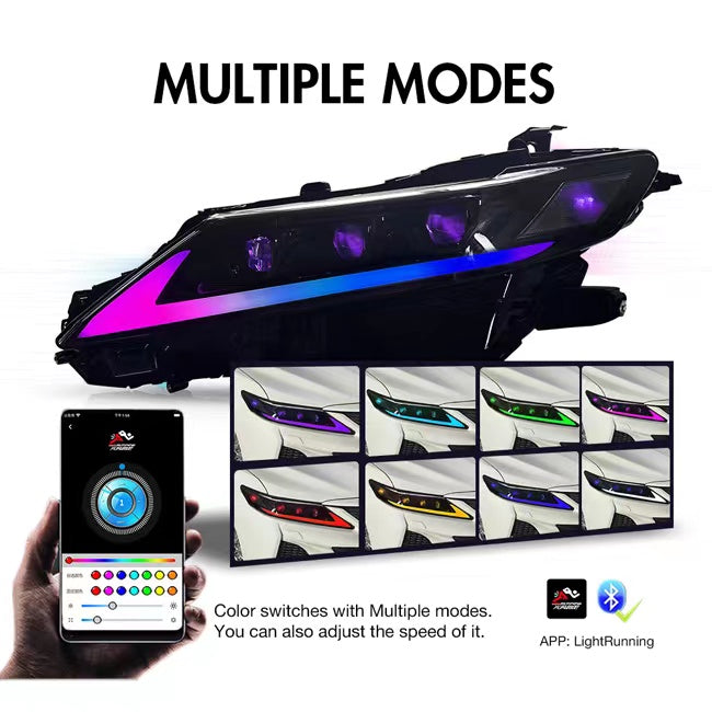 Invoke Concepts RGB Triple Beam Headlights V2 - Toyota Camry 2018-2024 ...