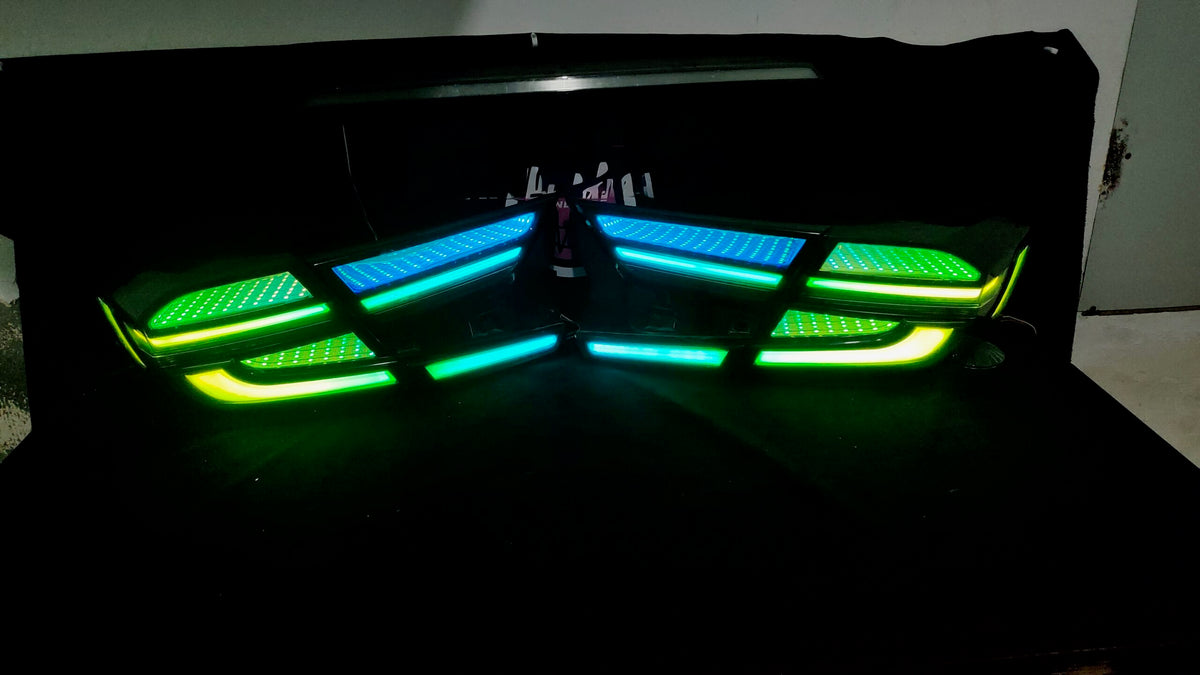 Invoke Concepts RGB Infinity Tail Lights & Rear Bumper Reflectors - Ho ...