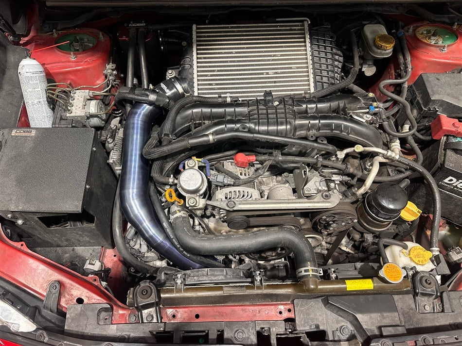 Torque Solution Top Mount Charge Pipe [Titanium Burnt Purple / Blue ...