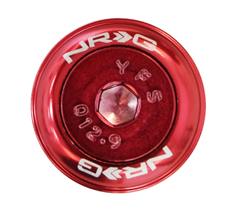 NRG Fender Washer Kit w/Color Matched M8 Bolt Rivets For Plastic (Red ...